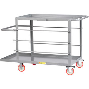 48"L x 24"W x 54"H Gray Steel Little Giant® Wire Reel Cart | Fastenal