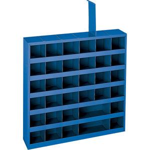 4-3/4" x 23-3/4" x 23-3/4" Blue 36 Compartment Multi-Purpose Bin | Fastenal