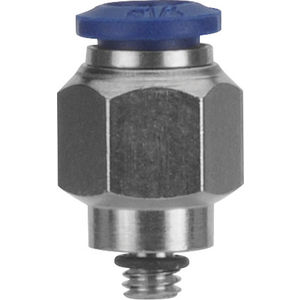 1/4" Tube x #10-32 Male UNF Nickel Plated Brass Push-to-Connect ...