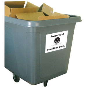 8-1/2"x11" White Durable ID Labels w/ TrueBlock 50Ct | Fastenal