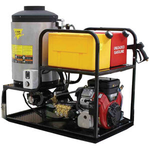 16 HP Vanguard 4000 PSI 4 GPM Diesel Skid Hot Water Pressure Washer ...