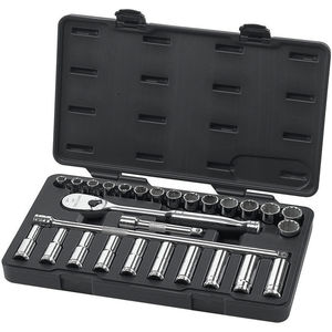 28 Pc. 1/2" Drive 6 & 12 Pt. Metric Socket Set - Std./Deep | Fastenal