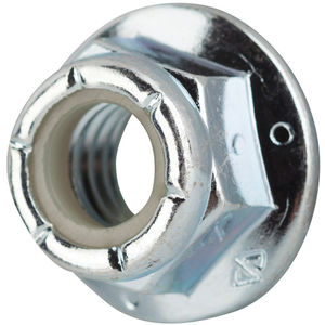 1/4"-20 Grade F Zinc Finish NE Steel Flange Nylon Insert Lock Nut ...