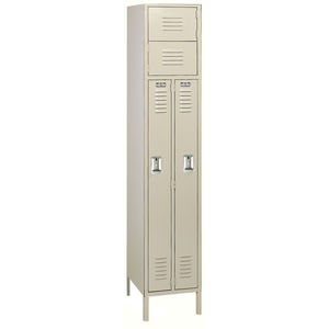 15" x 18" x 72" Putty 1 Tier 1 Wide Two Person Locker | Fastenal
