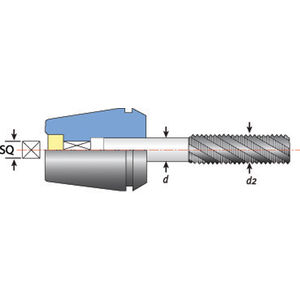 M5/M6 Tap Size ER25 Metric Rigid Tap Collet | Fastenal