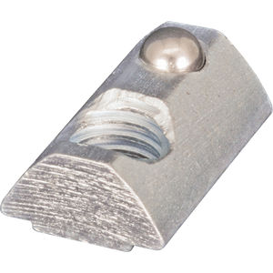 M8 13.5mmx22mm Zinc Self Align Roll-In T-Nut w/ Ball Spring | Fastenal