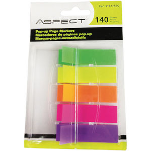 Assorted Color Aspect® Pop-Up Self-Stick Flags 140Ct | Fastenal