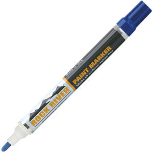 Blue Medium Bullet Tip Xylene-Free Rock River® Paint Marker | Fastenal