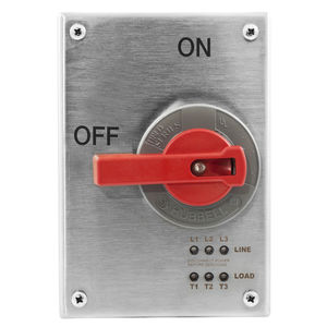 Type 4X Unfused 30A Stainless Steel Disconnect Replacement Cover w/LED ...