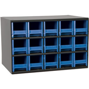 17"W x 11"D x 11"H Blue 15 Bin Modular Bin Storage Cabinet | Fastenal