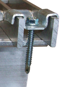 Fits1-3/16"C/L Grating Bars-Galvanized Grating Saddle Clip | Fastenal