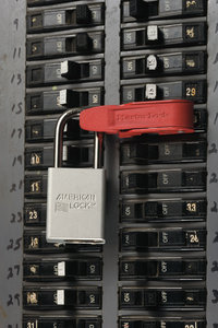 MASTER LOCK 491B Red Circuit Breaker Lockout Device | Fastenal