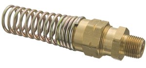 3/8" Hose x 3/8" Male NPT Brass DOT Spring Guard Field Attachable Hose ...