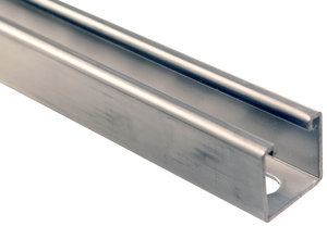 1-5/8" x 1-5/8" x 10' 12 ga 304 Stainless Steel Half Slot Strut Channel ...