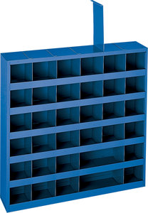 4-3/4" x 23-3/4" x 23-3/4" Blue 36 Compartment Multi-Purpose Bin | Fastenal
