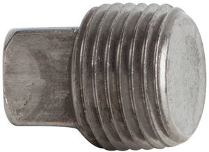 1/2" M-NPT 150 lb Black Merchant Steel Square Solid Pipe Plug | Fastenal